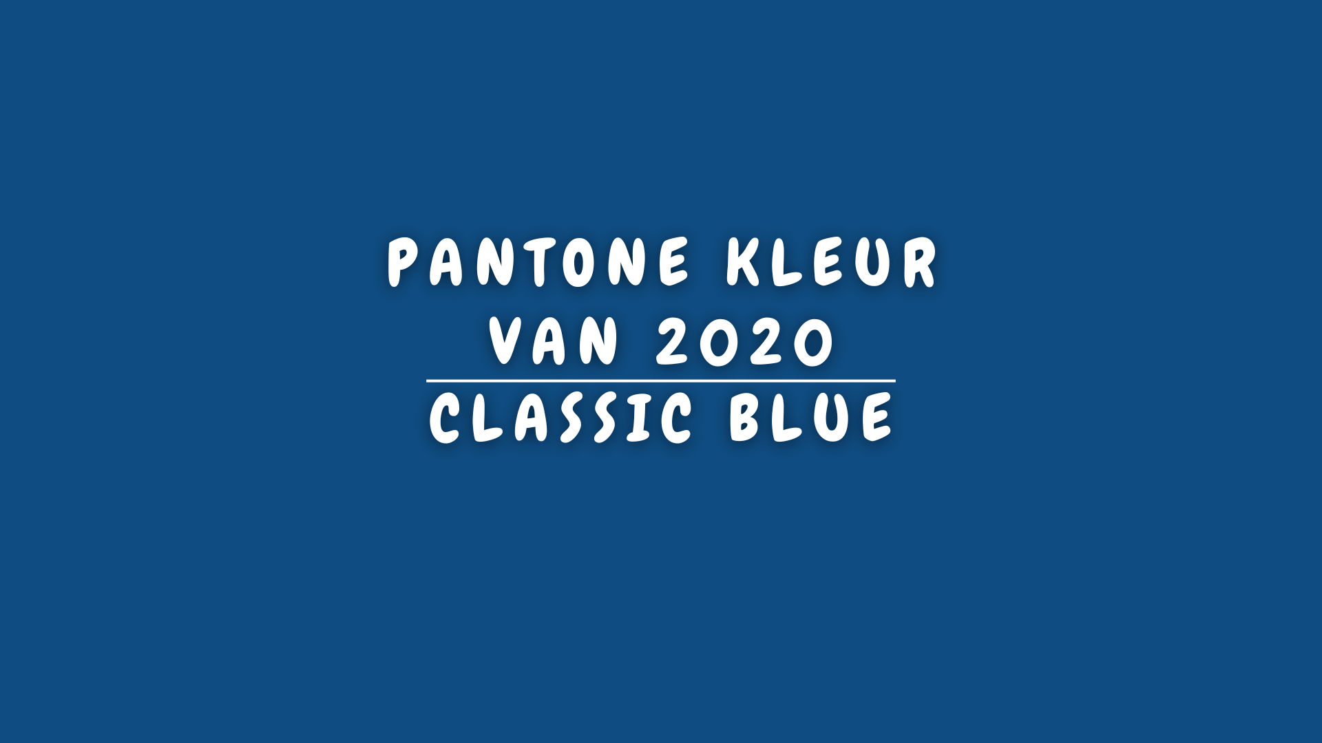 Pantone kleur van 2020: Classic Blue - Appartement.be
